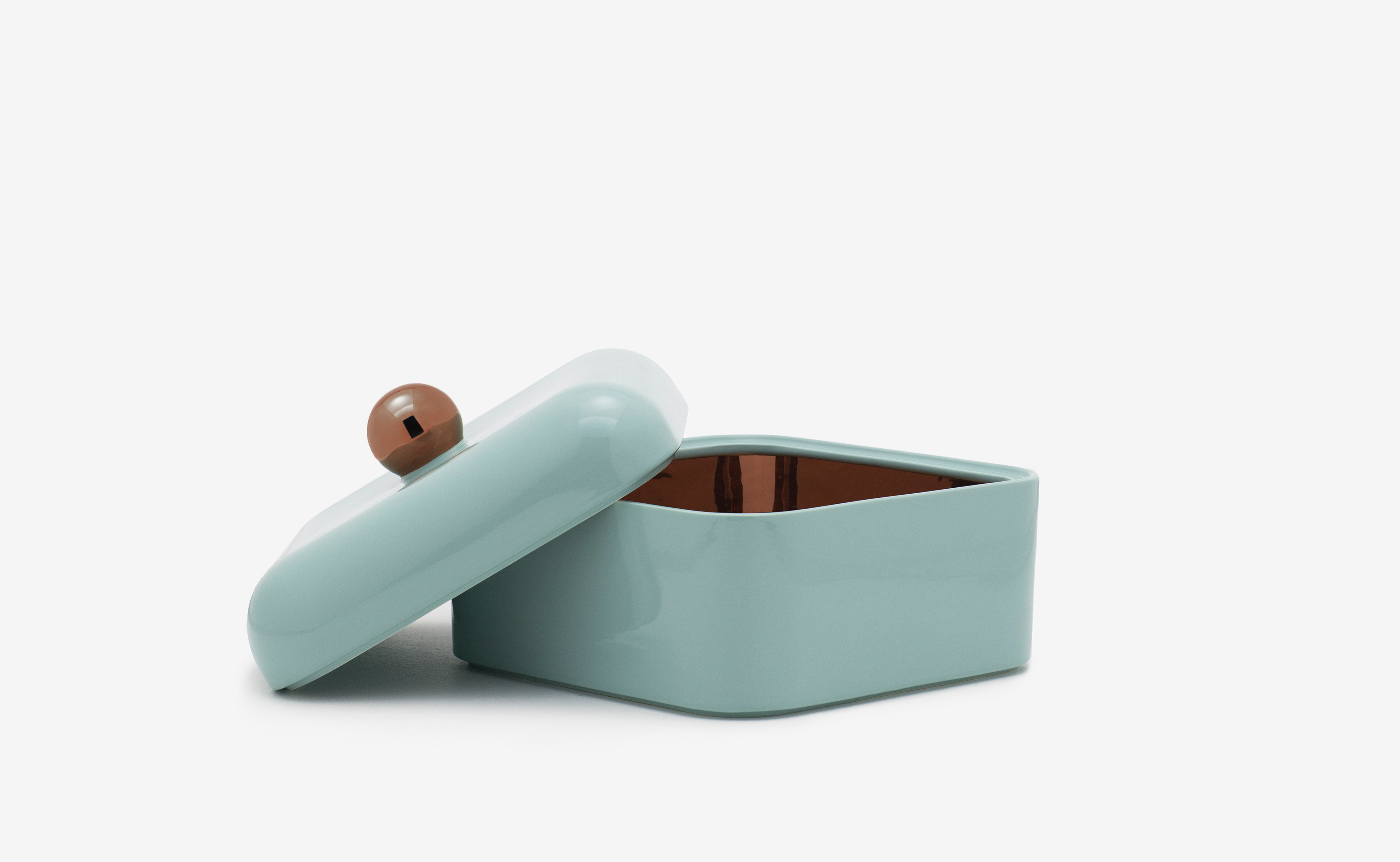 Sé Collections: Whisper Box Glossy Vintage Green & Copper